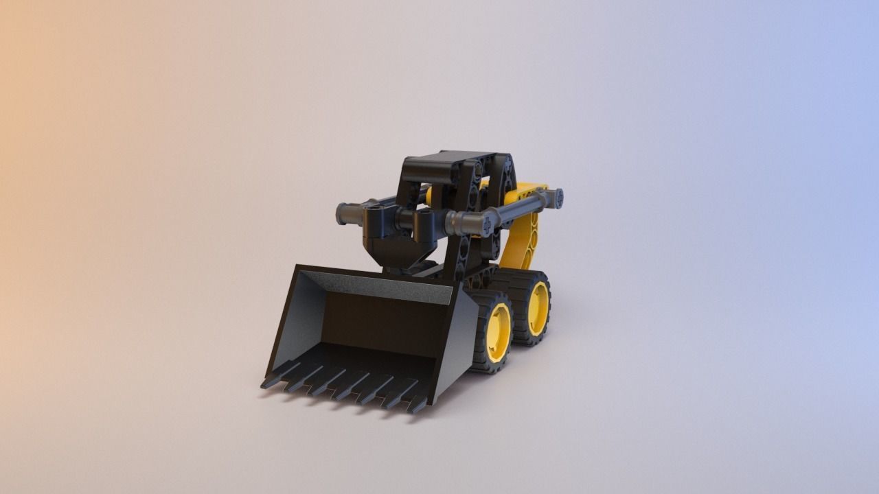3D model Lego Technic - Mini Digger - 8418 VR / AR / low-poly | CGTrader