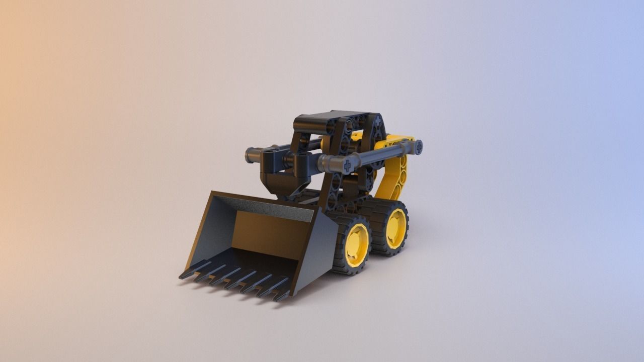 3D model Lego Technic - Mini Digger - 8418 VR / AR / low-poly | CGTrader