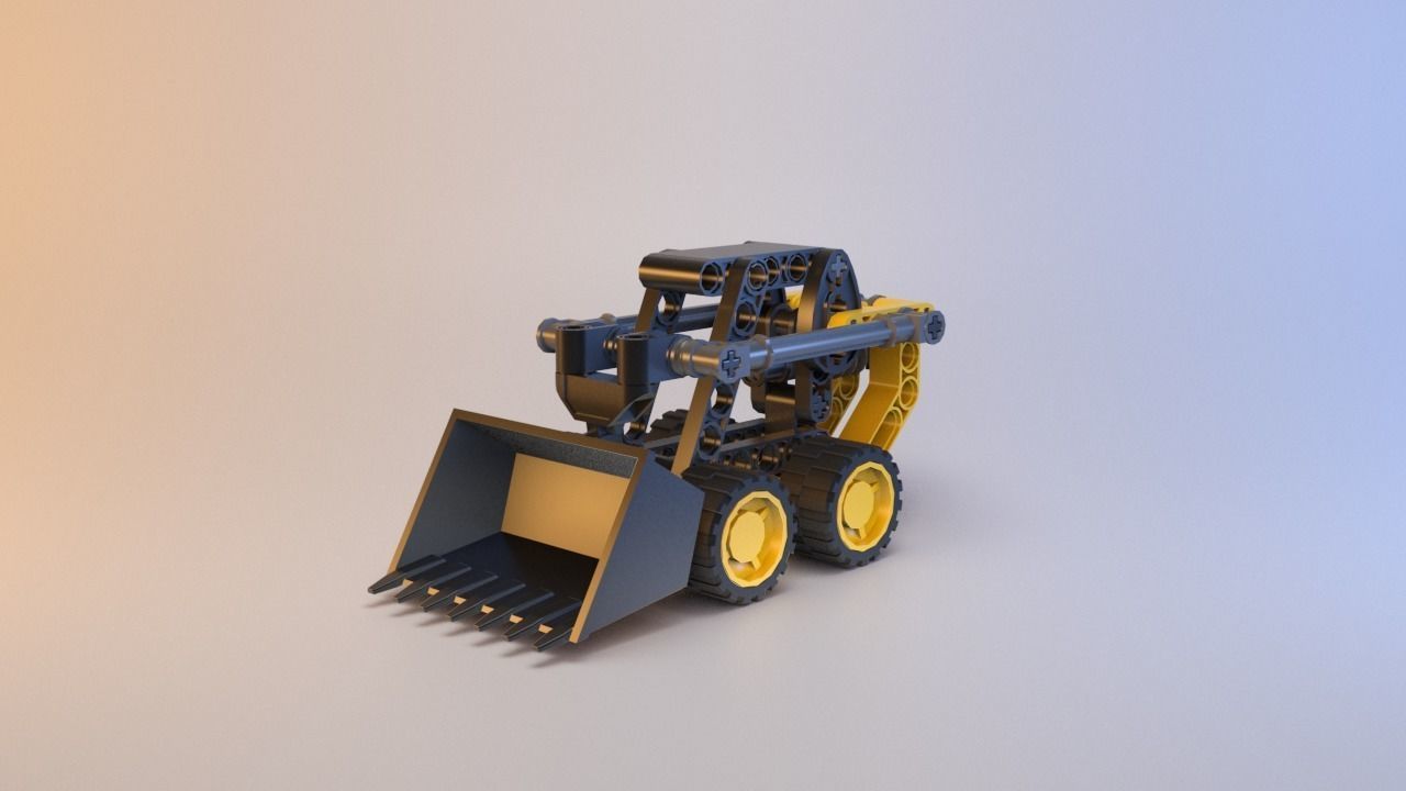 3D model Lego Technic - Mini Digger - 8418 VR / AR / low-poly | CGTrader