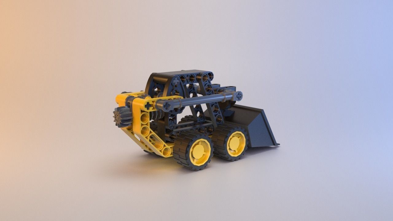 3D model Lego Technic - Mini Digger - 8418 VR / AR / low-poly | CGTrader
