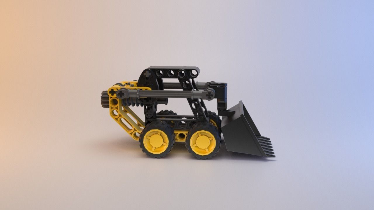 3D model Lego Technic - Mini Digger - 8418 VR / AR / low-poly | CGTrader