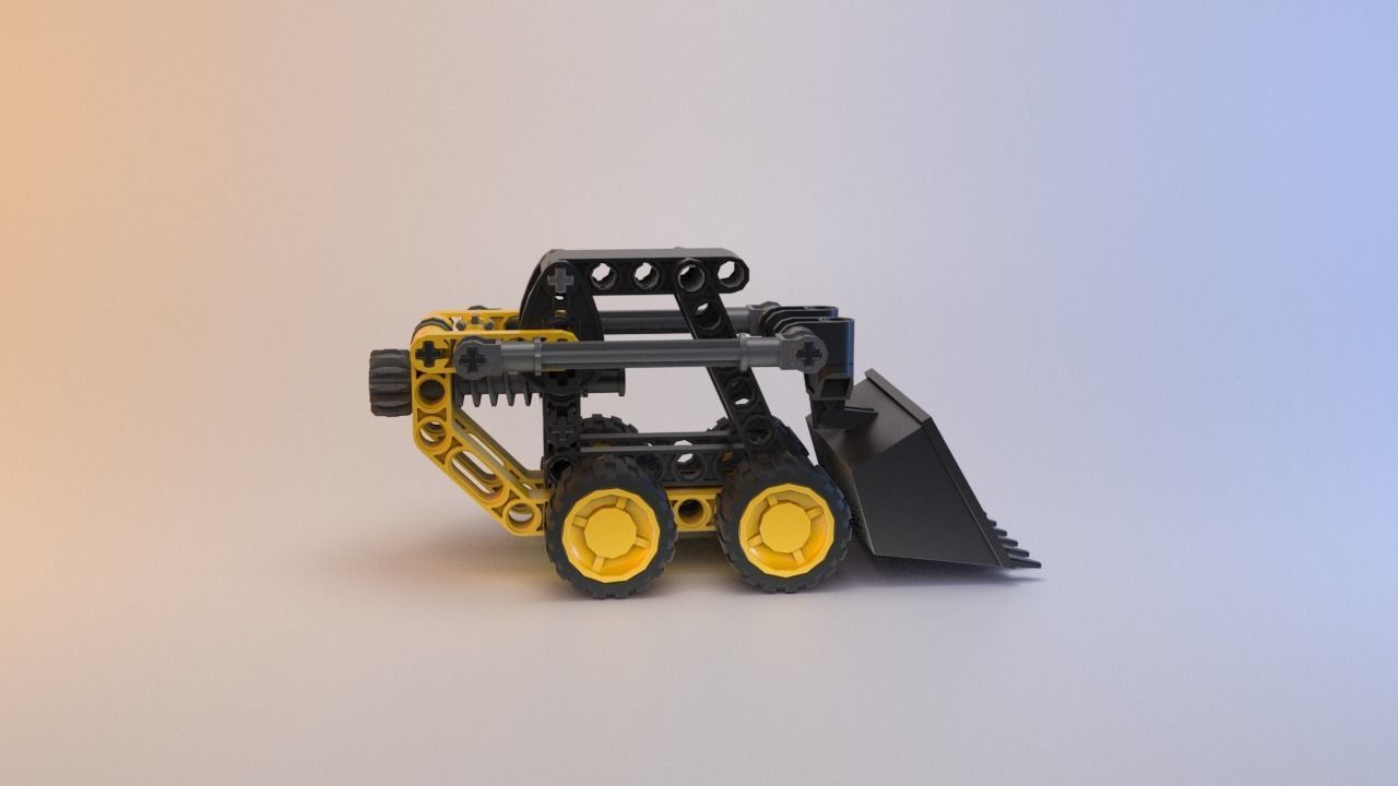 3D model Lego Technic - Mini Digger - 8418 VR / AR / low-poly | CGTrader