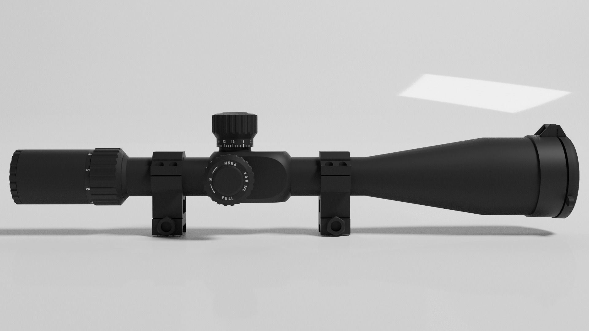 3D model Monstrum G3 6-24x50 FFP Rifle Scope VR / AR / low-poly | CGTrader