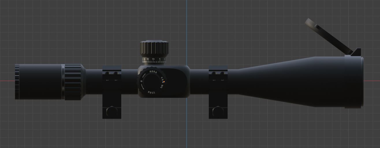 3D model Monstrum G3 6-24x50 FFP Rifle Scope VR / AR / low-poly | CGTrader