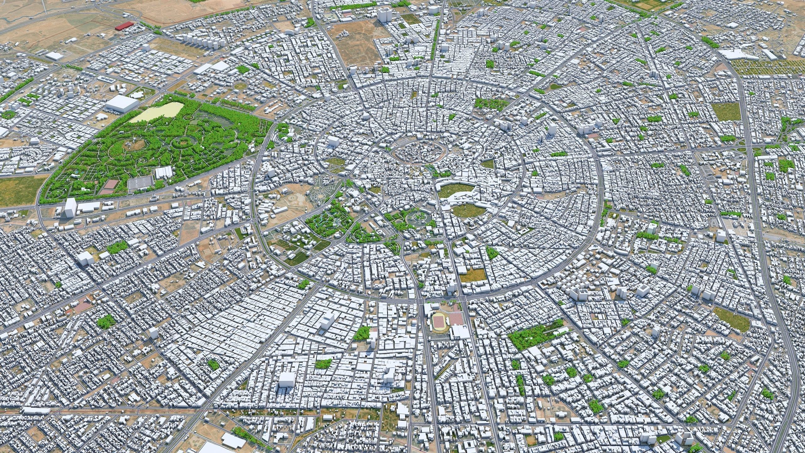3D model Erbil City in Iraq VR / AR / low-poly | CGTrader