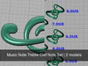 Music Note Treble Clef Note Set 3D Model Collection | CGTrader