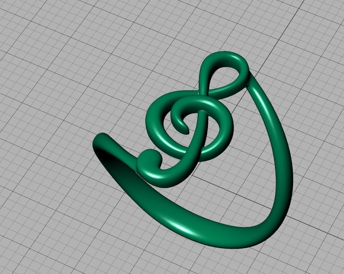 Music Note Treble Clef Note Set 3D Model Collection | CGTrader