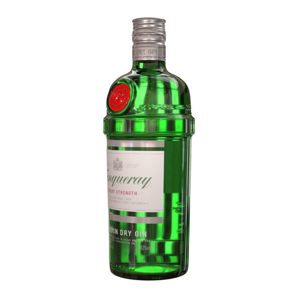 Tanqueray 70cl Bottle Set 3D model | CGTrader