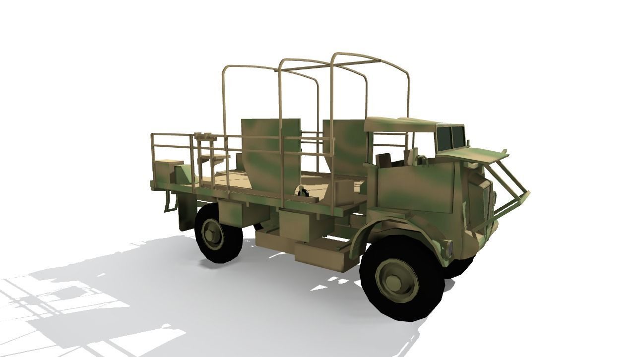 3D model Bedford QL Military Truck VR / AR / low-poly | CGTrader