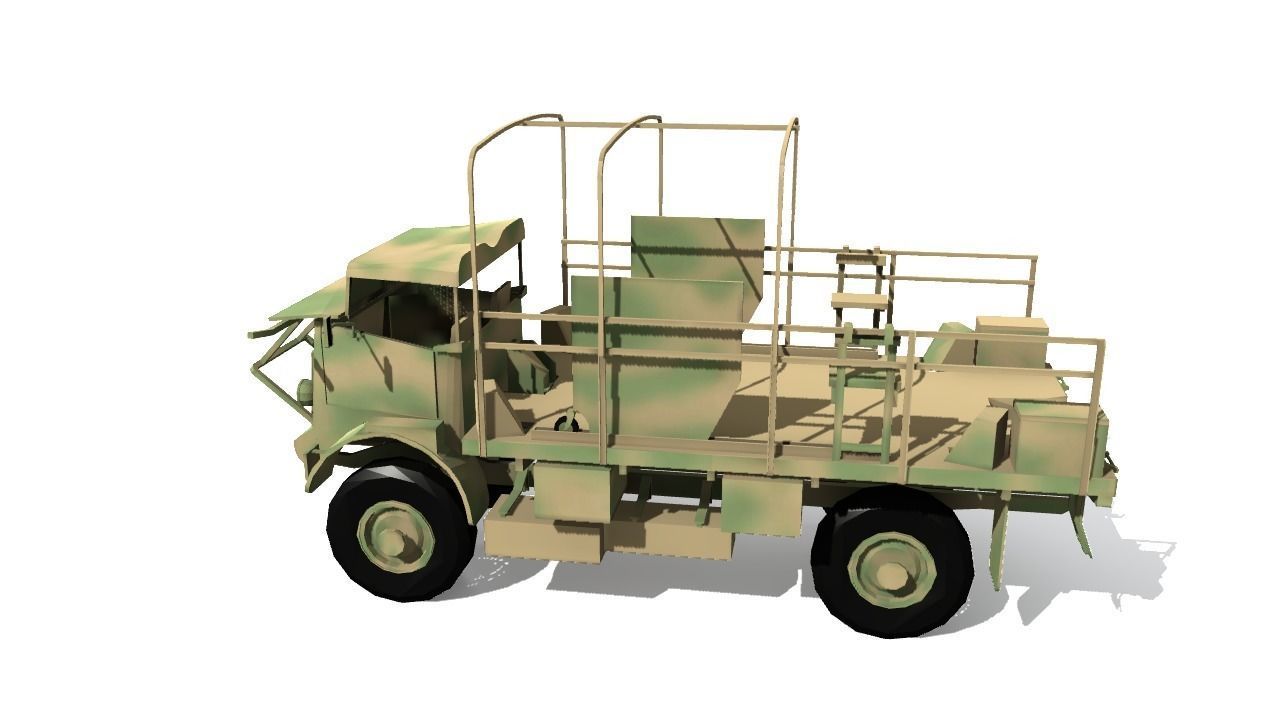 3D model Bedford QL Military Truck VR / AR / low-poly | CGTrader