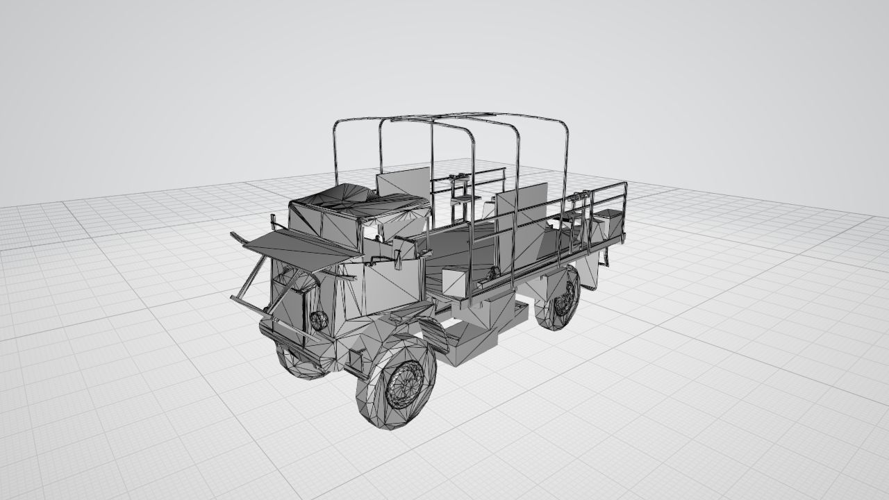 3D model Bedford QL Military Truck VR / AR / low-poly | CGTrader