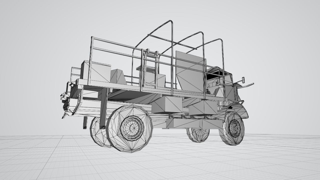 3D model Bedford QL Military Truck VR / AR / low-poly | CGTrader