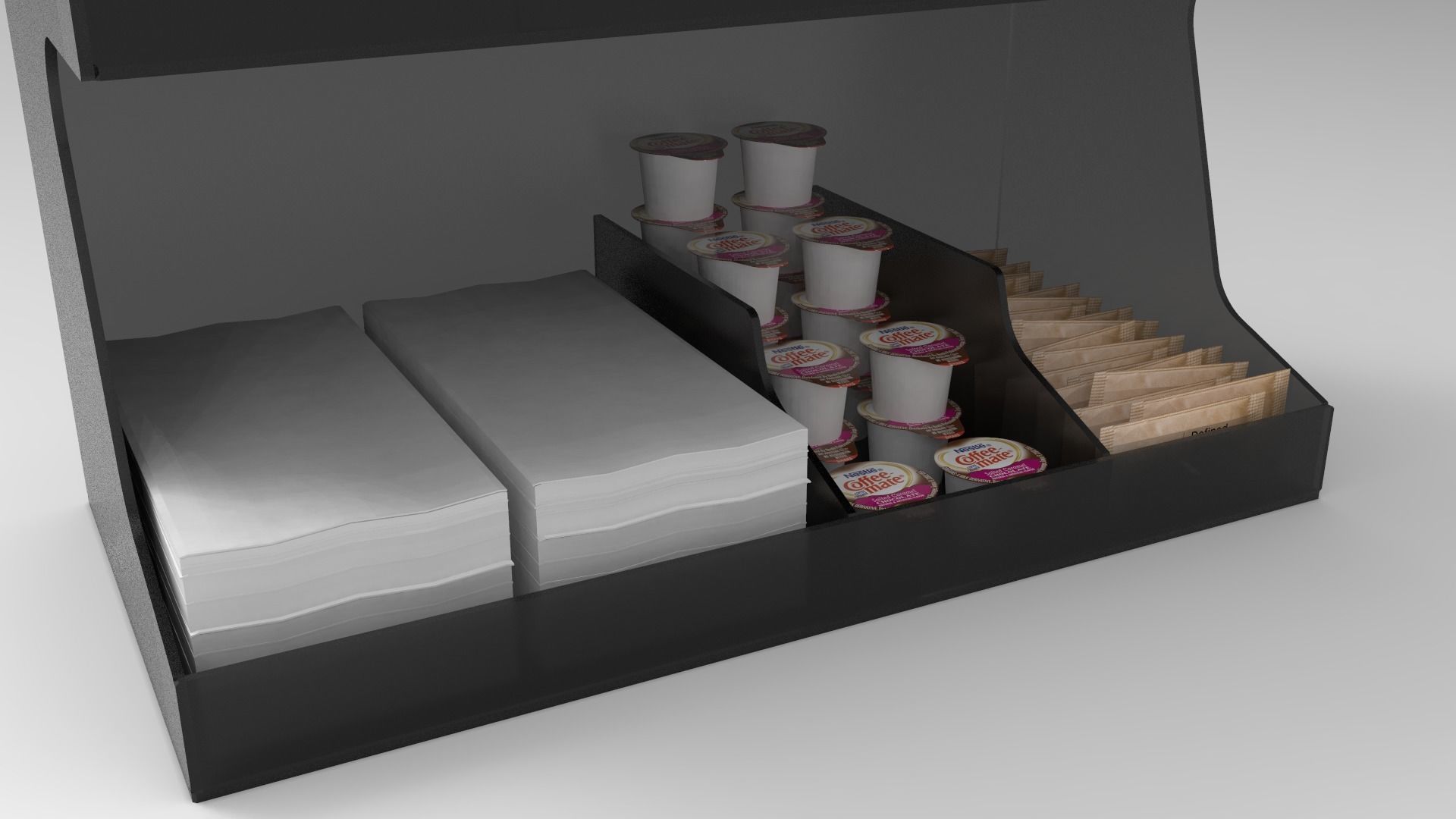 Coffee Condiment Organizer 3D model | CGTrader