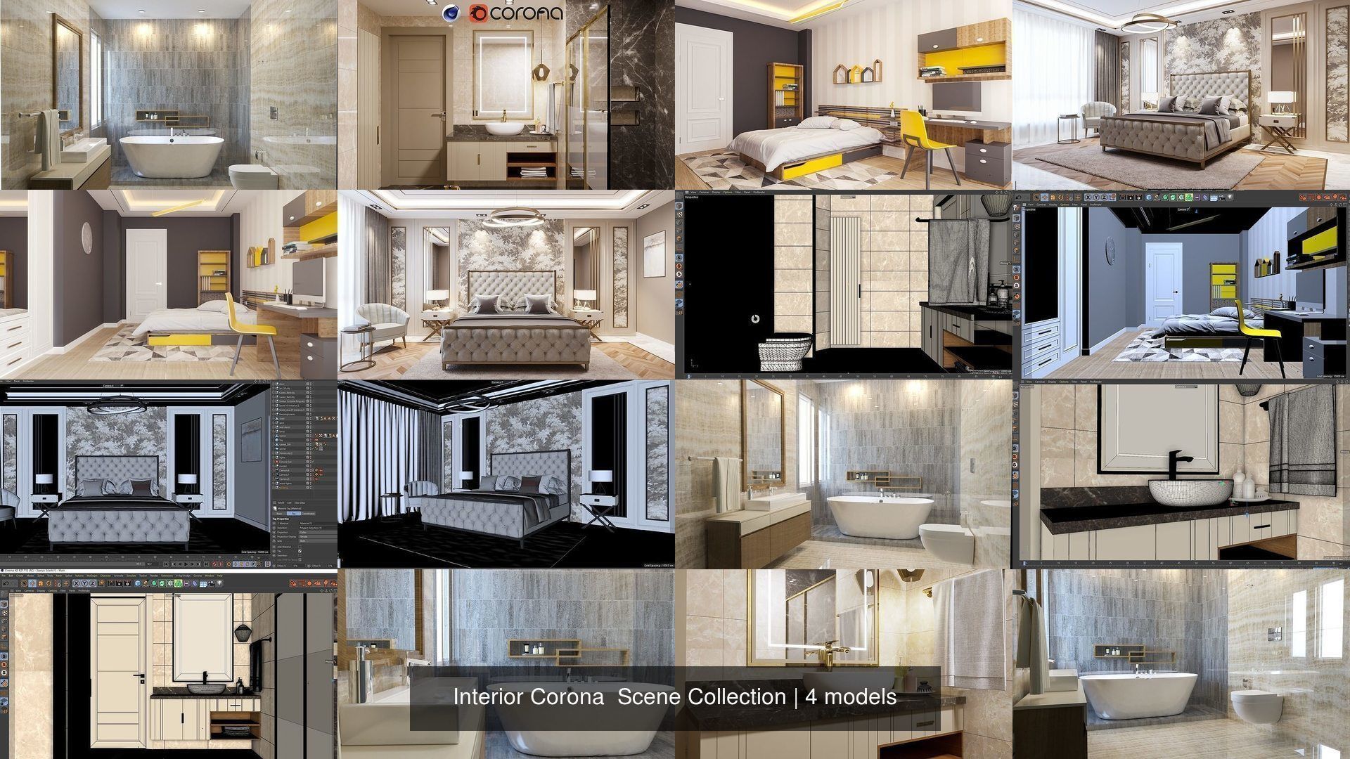 Interior Corona Scene Collection | CGTrader