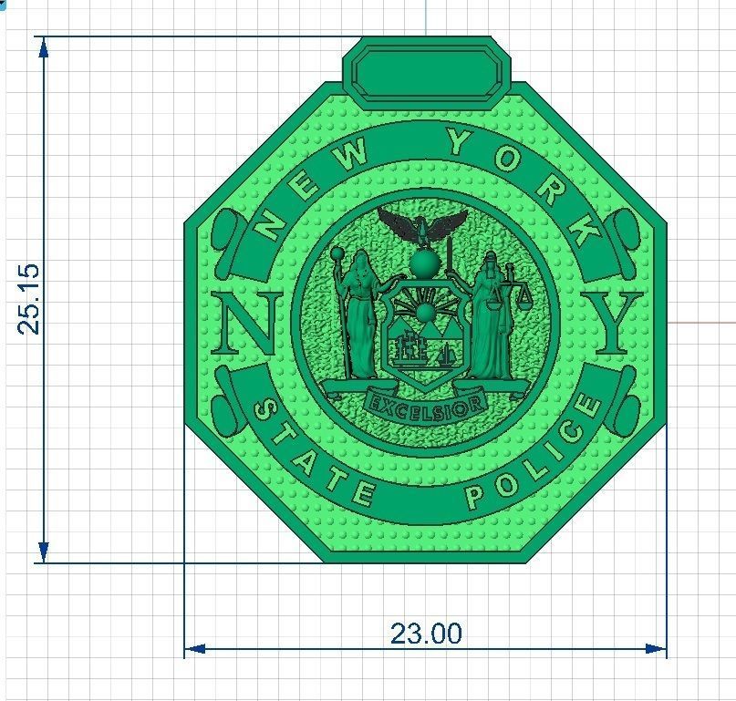 New York Police Department Token 3D model 3D printable | CGTrader
