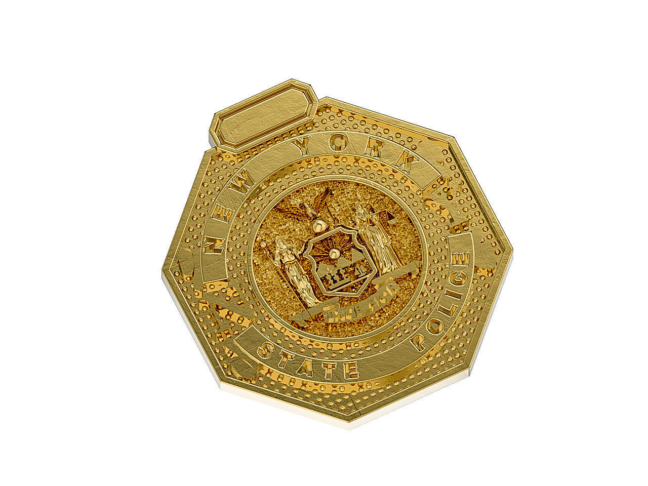 New York Police Department Token 3D model 3D printable | CGTrader