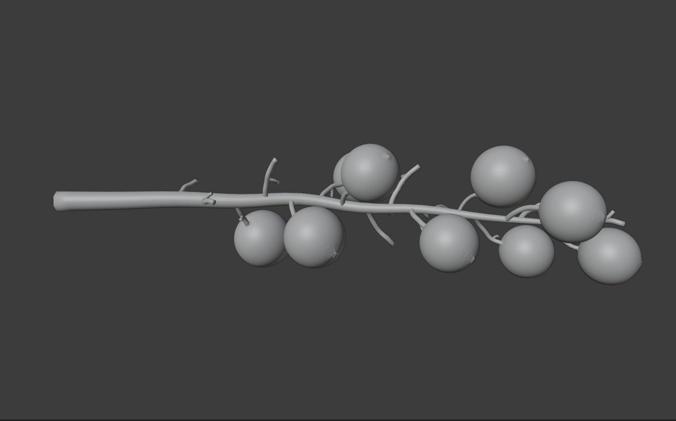 Cranberry berries free 3D model | CGTrader