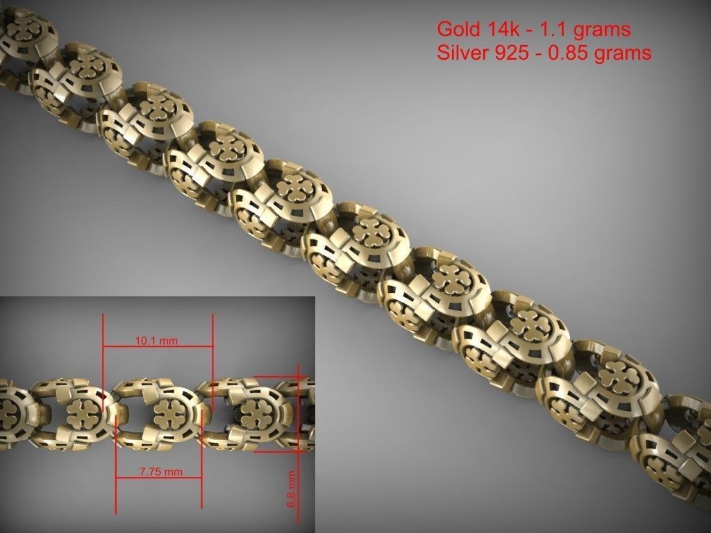 Chain link 184 3D model 3D printable | CGTrader