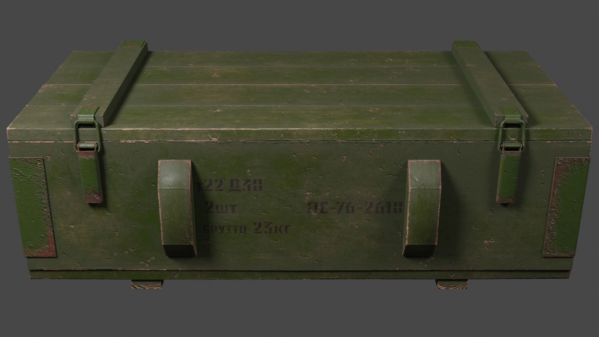 3D model Soviet Military Box - PBR VR / AR / low-poly | CGTrader