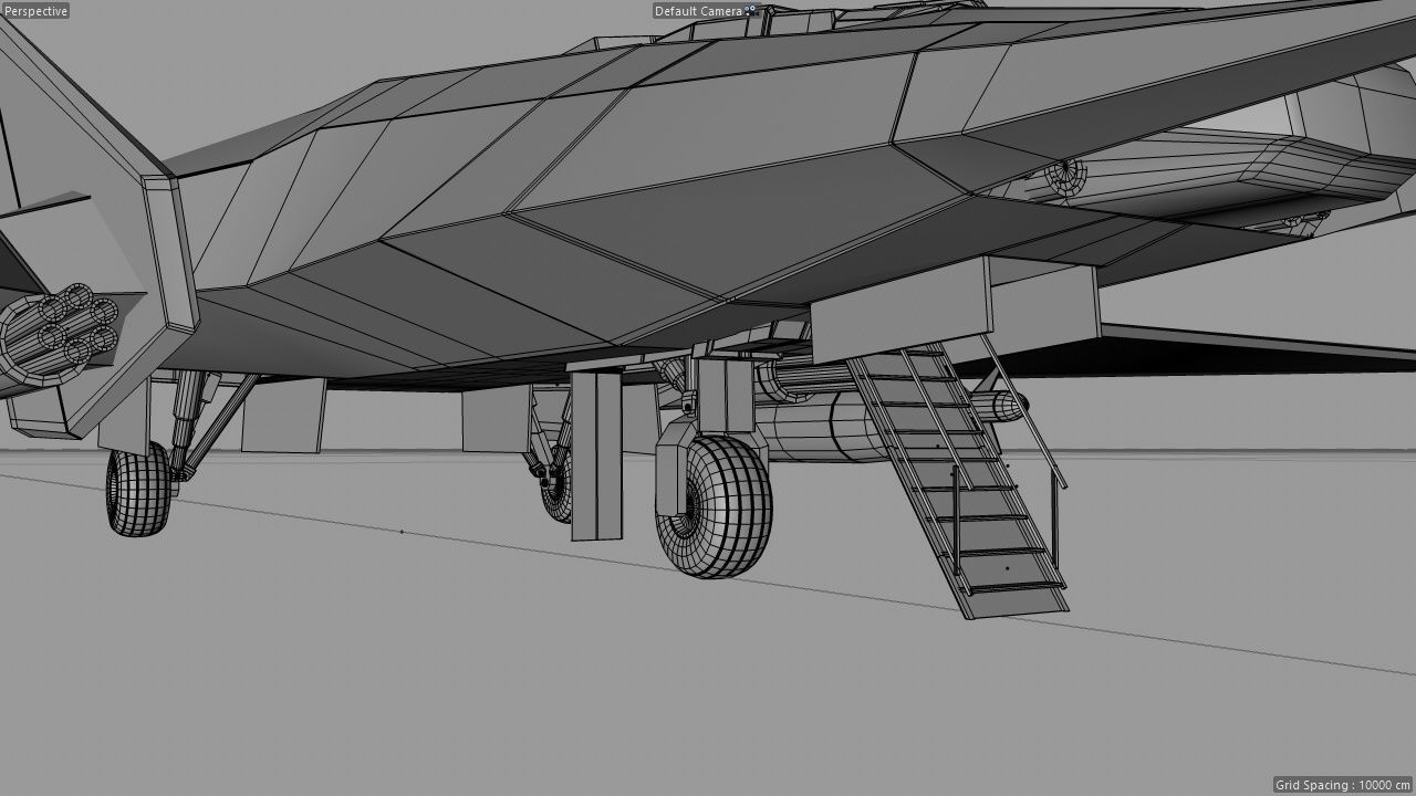 Jet Fighter Concept 3D model | CGTrader