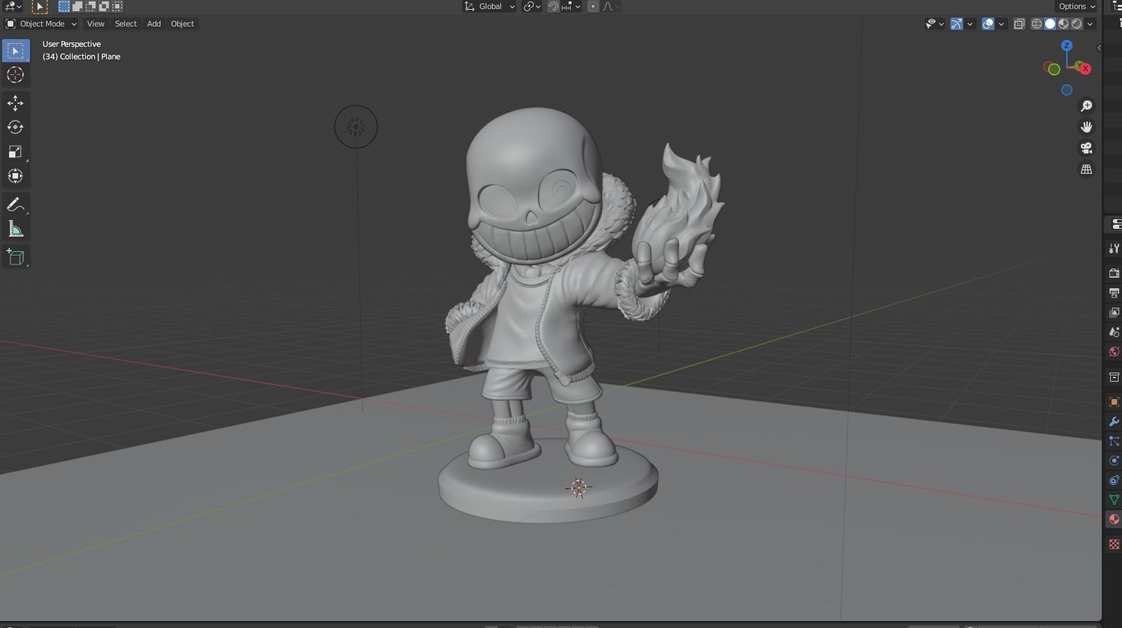 Sans Undertale 3D model 3D printable | CGTrader