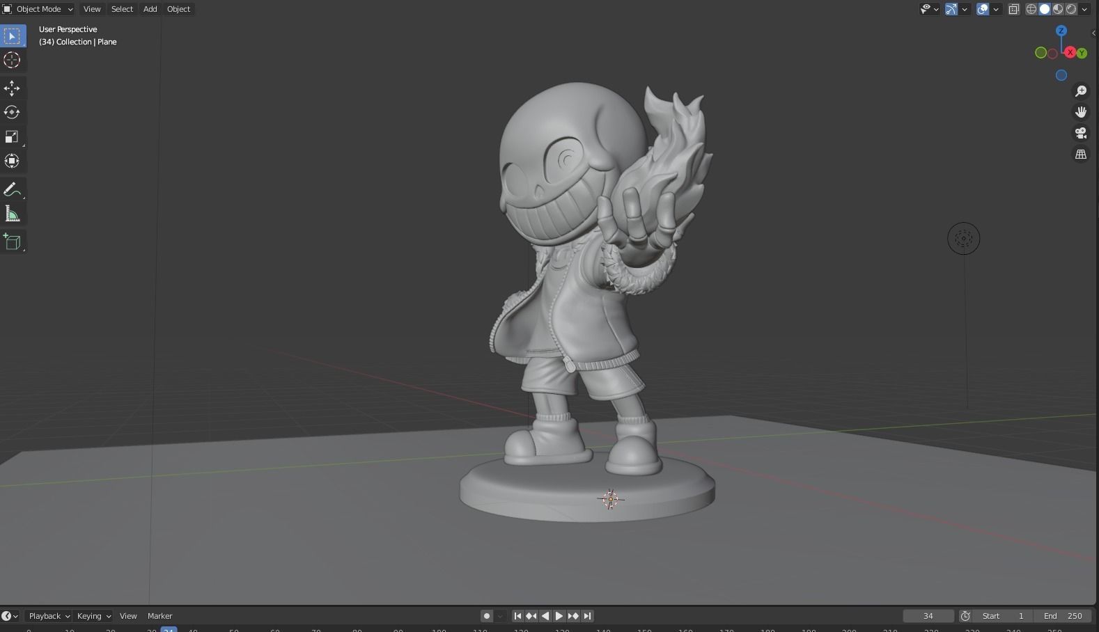 Sans Undertale 3D model 3D printable | CGTrader