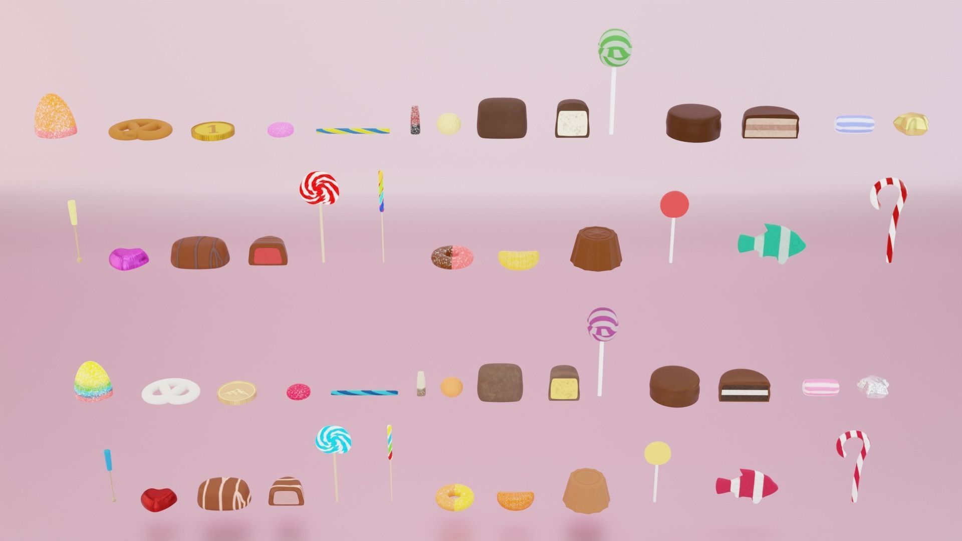 3D model Candy sweets and candies VR / AR / low-poly | CGTrader