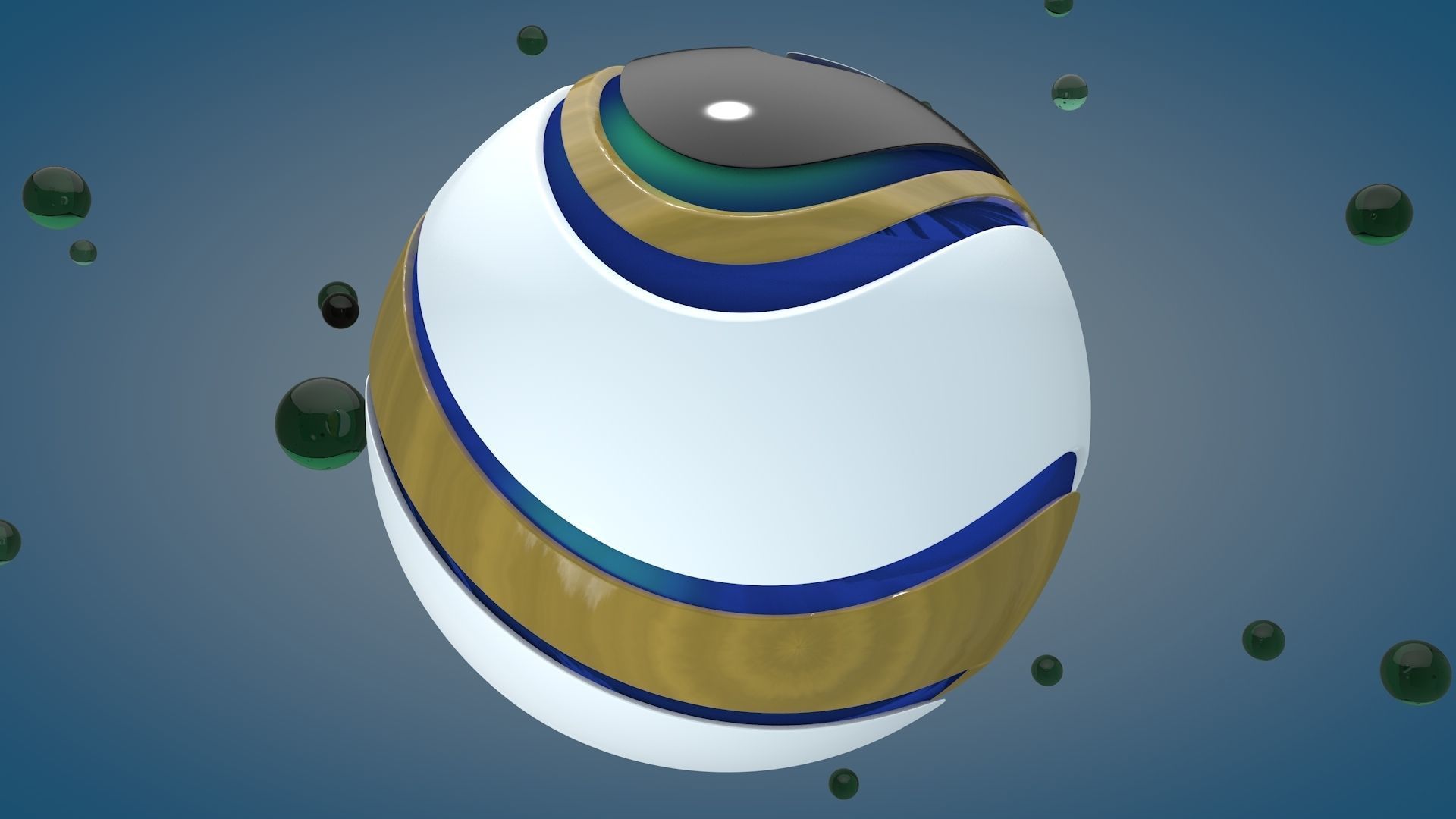 Abstract Sphere 3D model animated | CGTrader