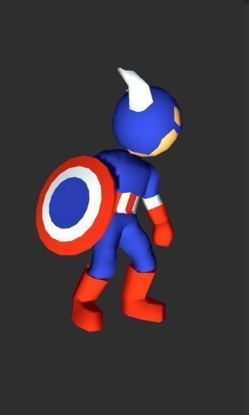 3D model Captain America Avengers 3D Model VR / AR / low-poly | CGTrader