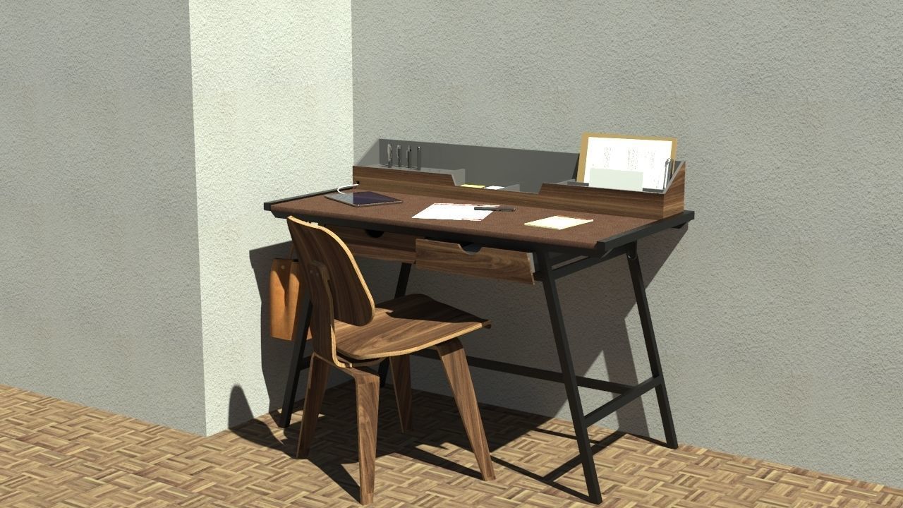 Work station 2 Home office 3D model | CGTrader