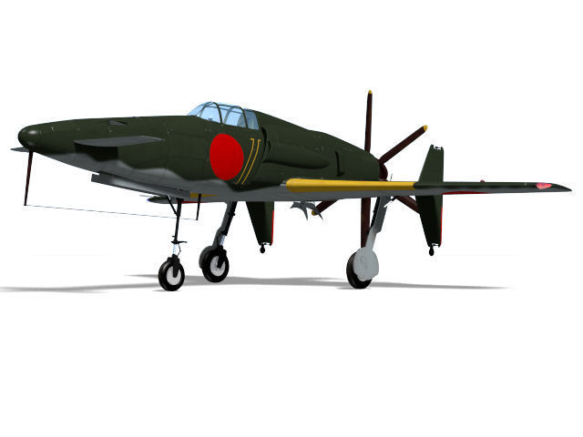 Kyusyu J7W1 Shinden 3D model | CGTrader