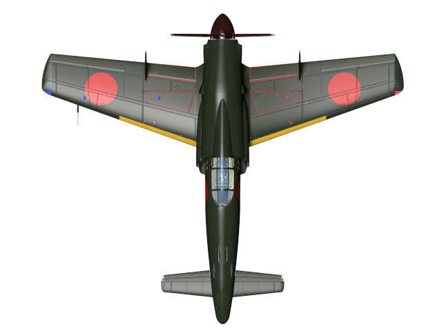 Kyusyu J7W1 Shinden 3D model | CGTrader
