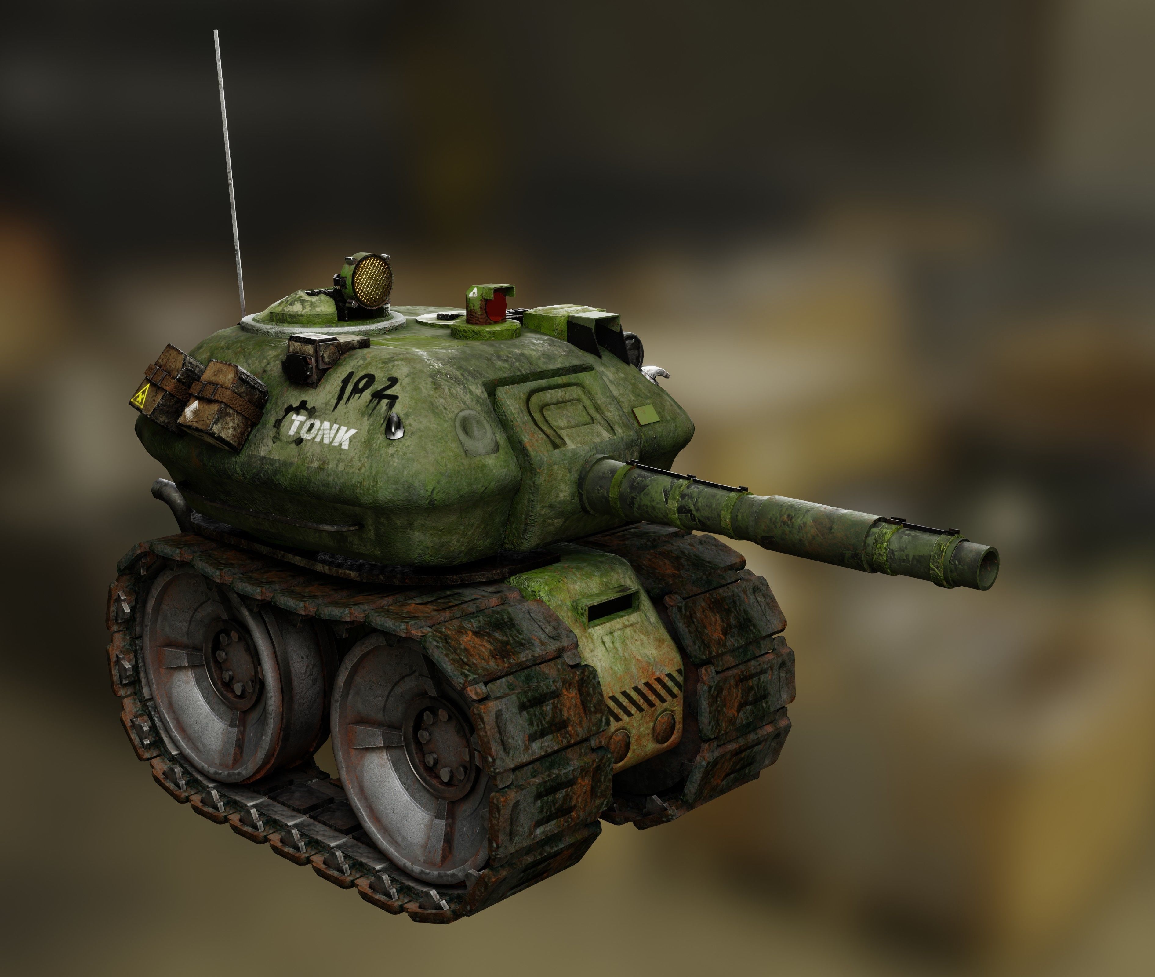 3D model Tonk tank VR / AR / low-poly | CGTrader