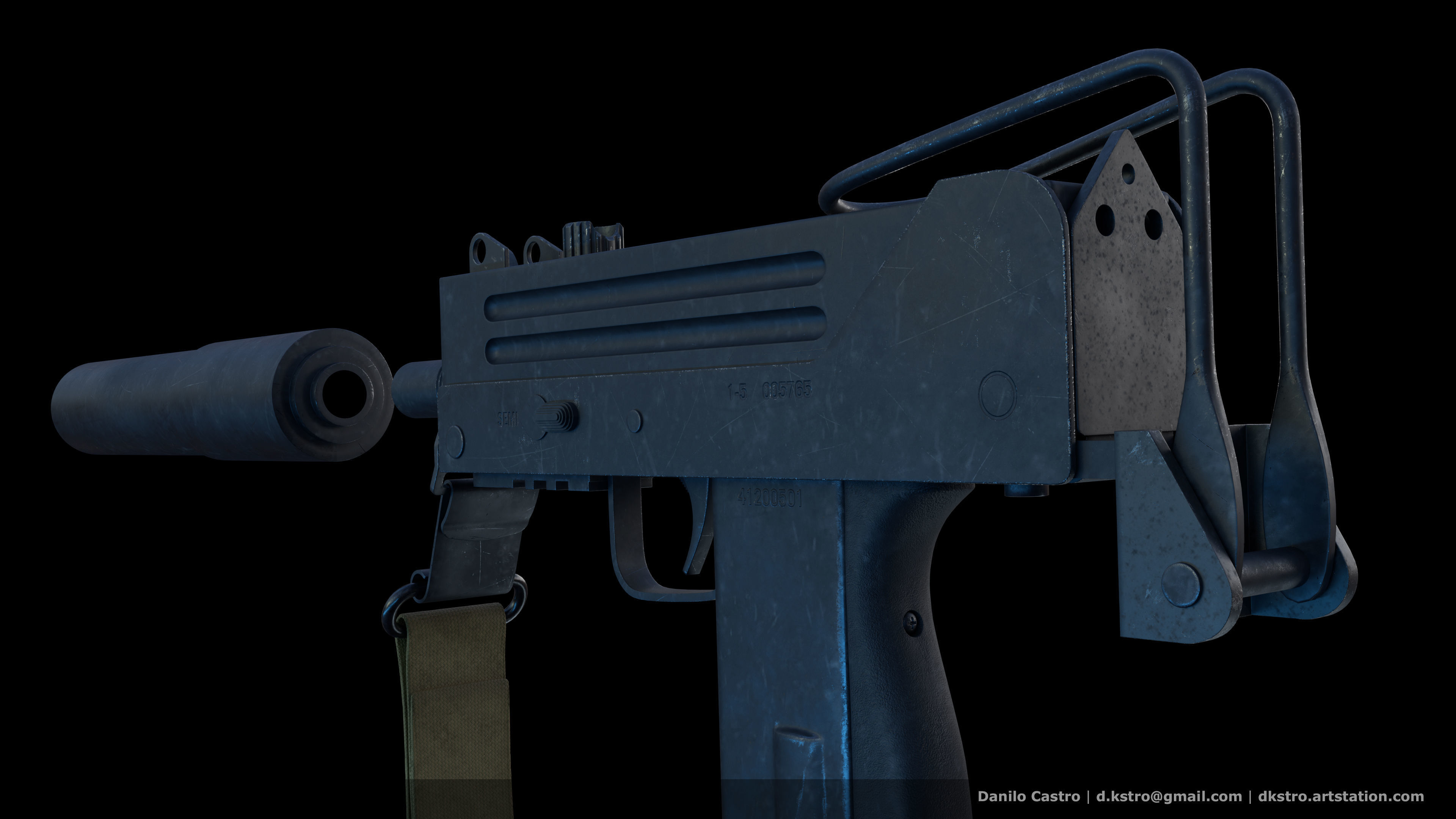 INGRAM M10 SMG - 4k textures 3D model | CGTrader