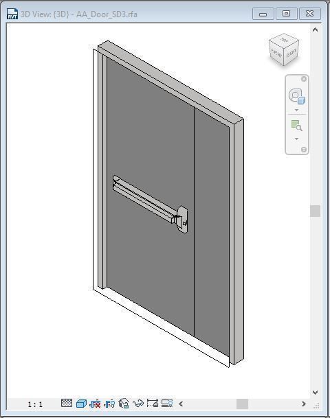 Basic Steel Door 3D model | CGTrader