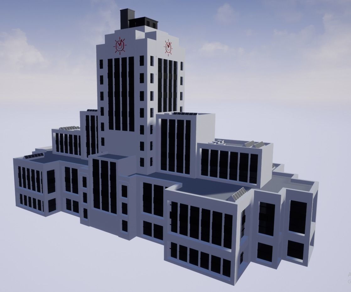 3D model Central City Police Department CCPD from The Flash VR / AR ...