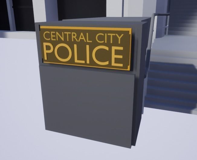 3D model Central City Police Department CCPD from The Flash VR / AR ...