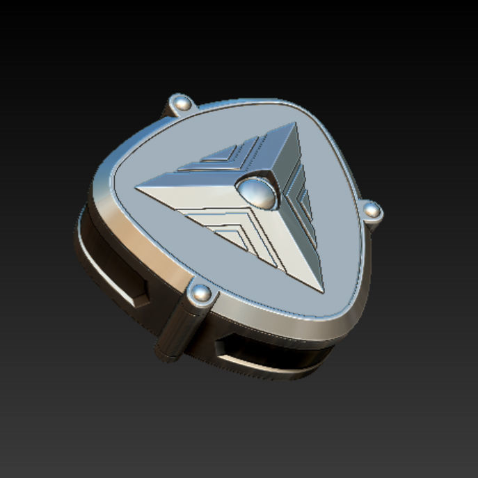 Timeforce Timeranger Badge set of 3 3D model 3D printable | CGTrader