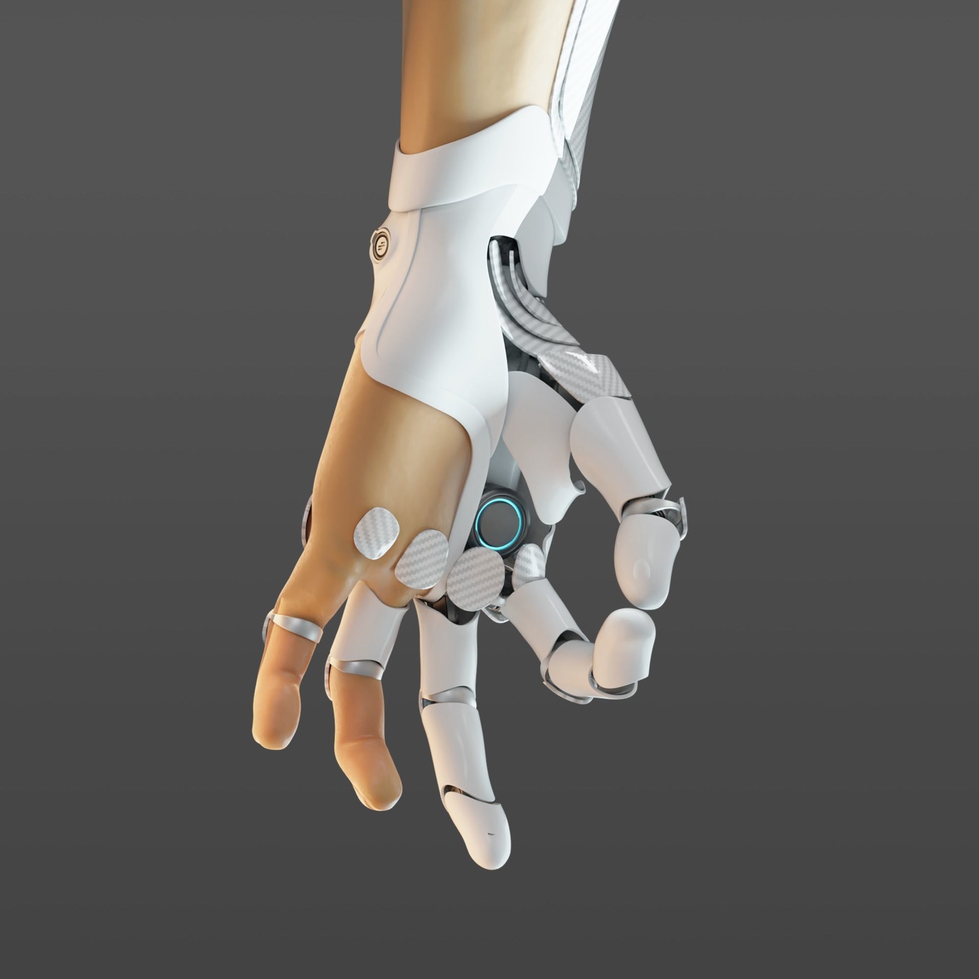 FPS hand anatomy mechanical 05 3D model animated rigged | CGTrader