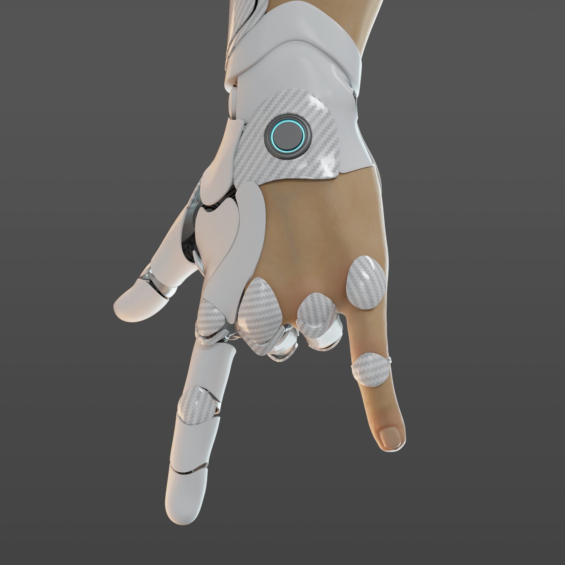 FPS hand anatomy mechanical 05 3D model animated rigged | CGTrader