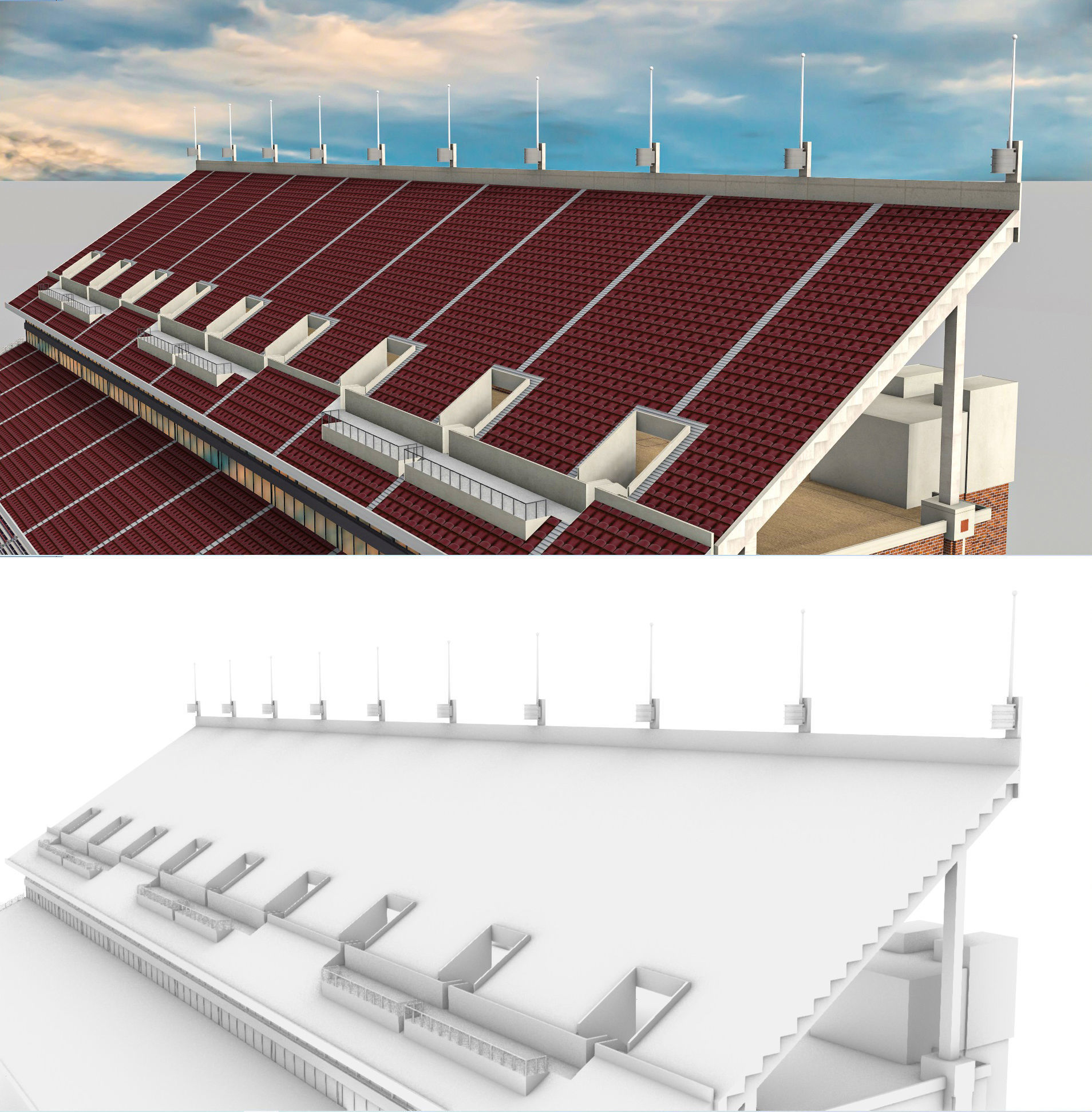 3D model Owen Field Stadium Oklahoma USA VR / AR / low-poly | CGTrader