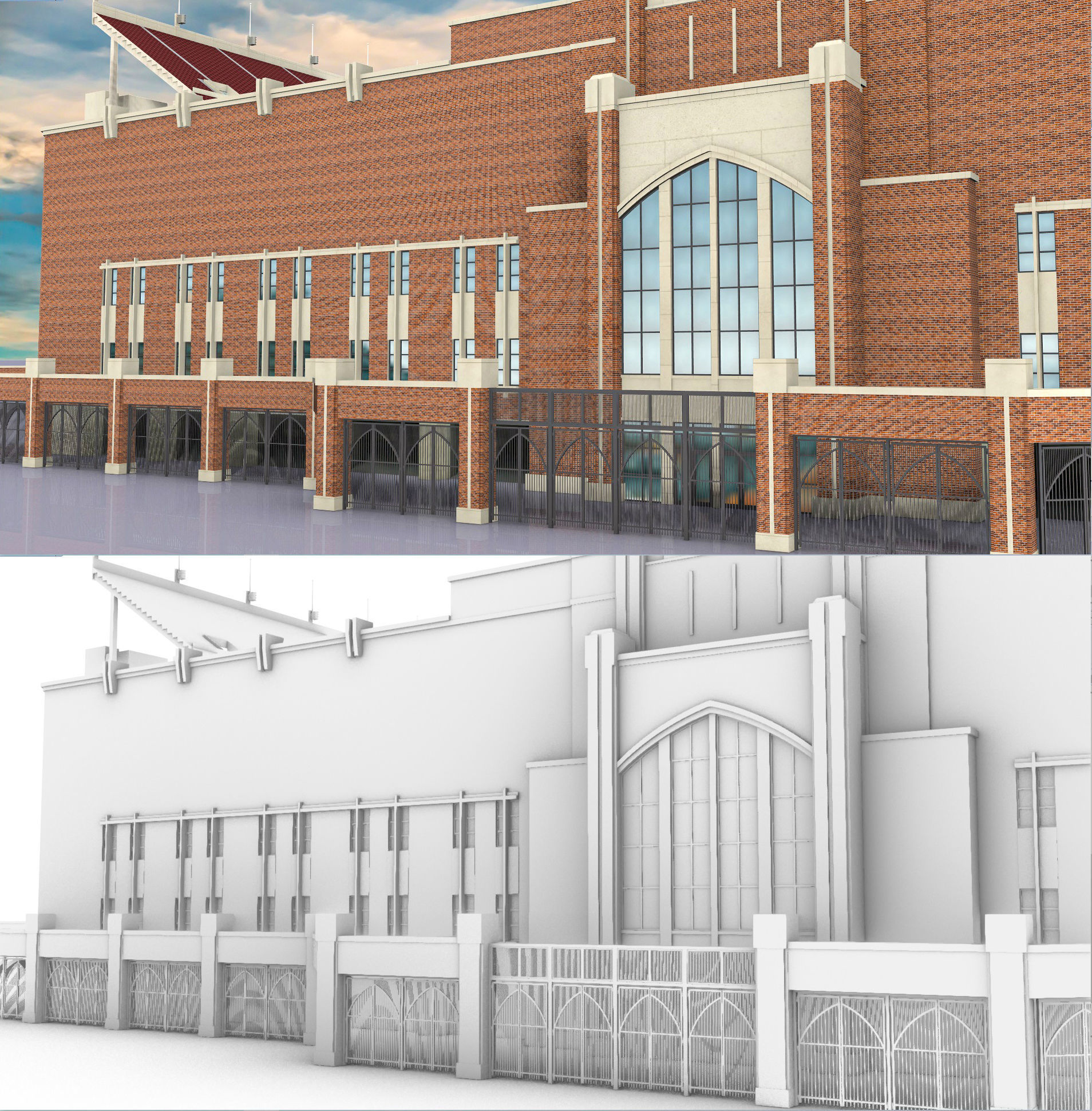3D model Owen Field Stadium Oklahoma USA VR / AR / low-poly | CGTrader