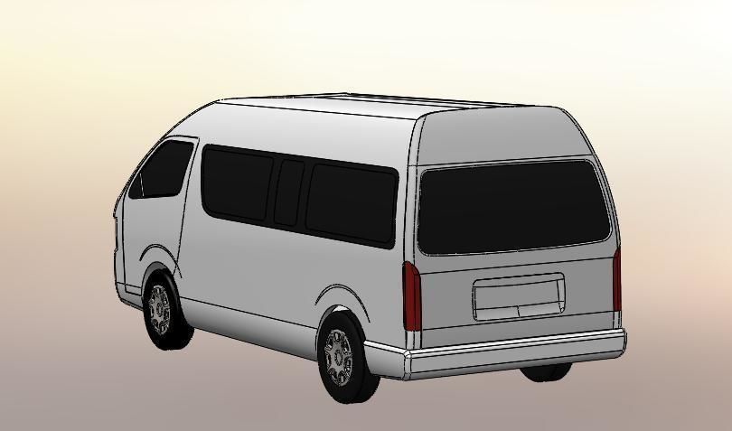 Toyota hiace 3D model | CGTrader