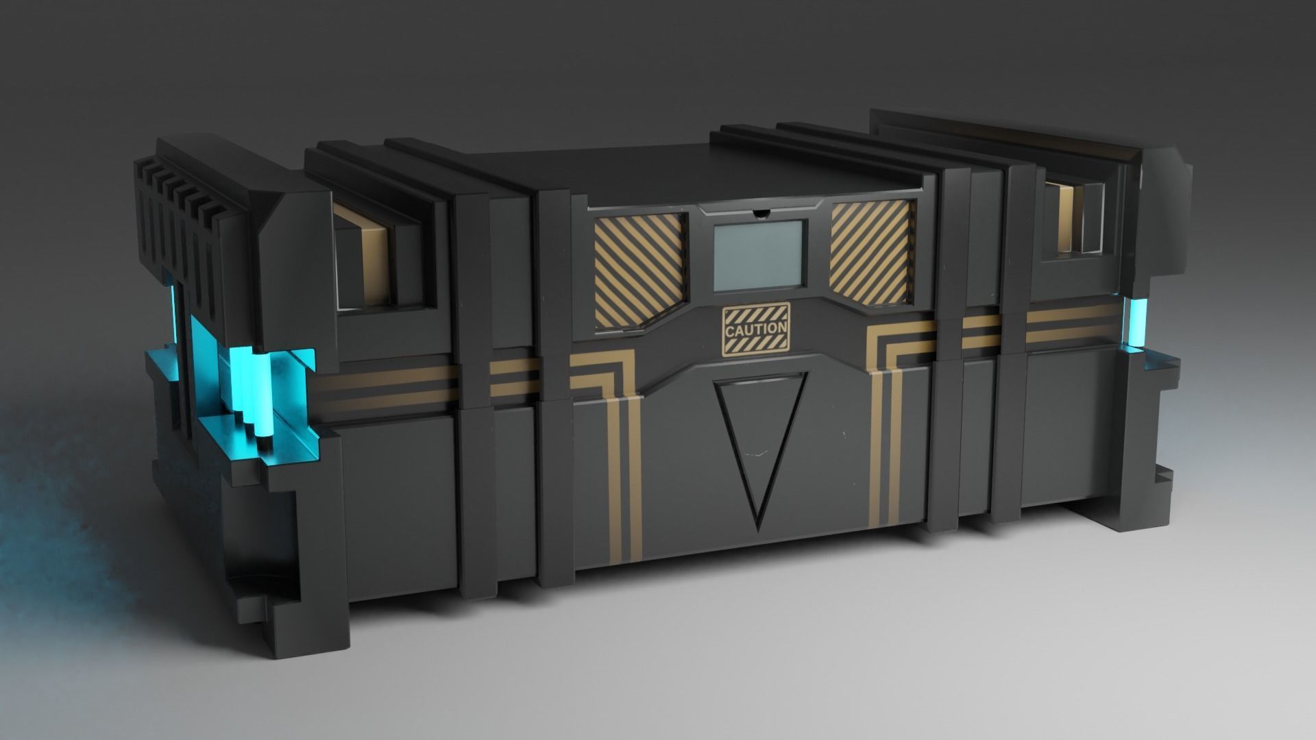 Sci-Fi Box free VR / AR / low-poly 3D model | CGTrader