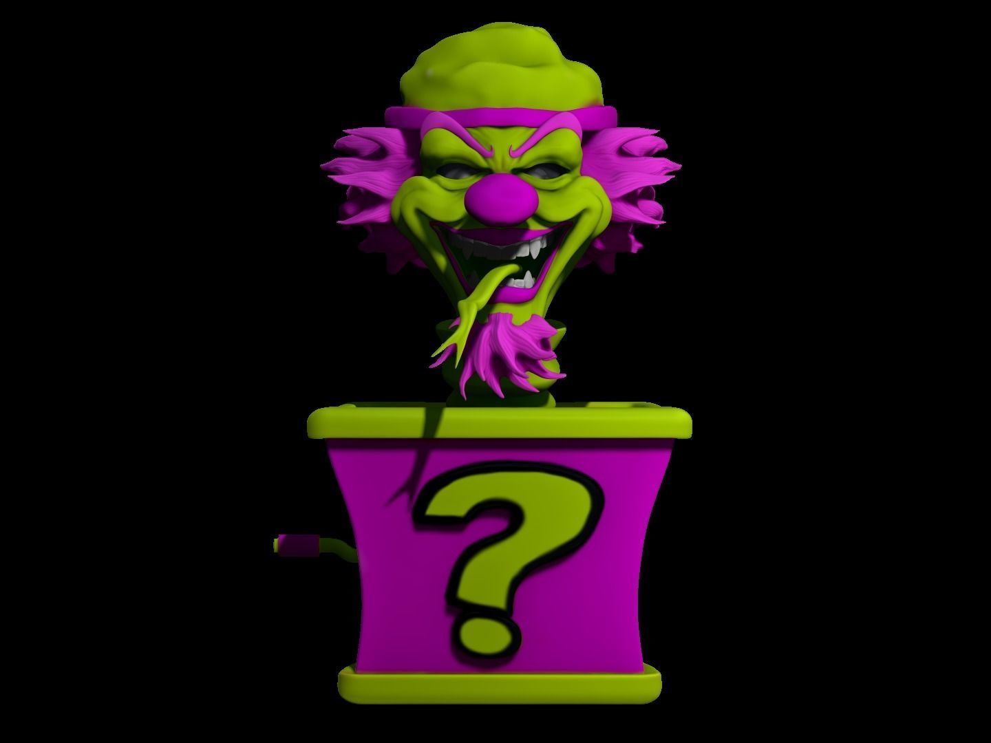 Riddlebox clown head 3D model 3D printable | CGTrader