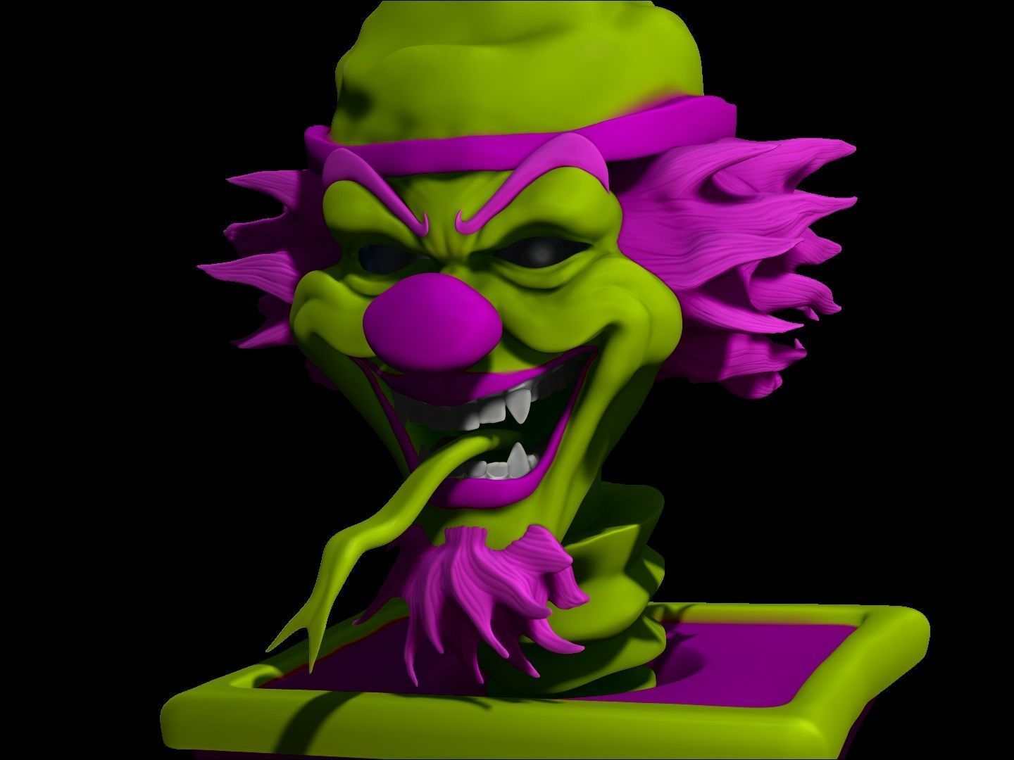 Riddlebox clown head 3D model 3D printable | CGTrader