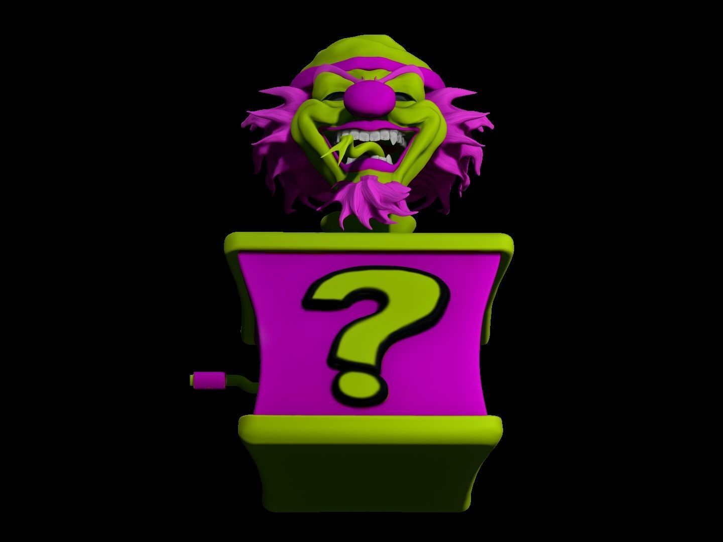 Riddlebox clown head 3D model 3D printable | CGTrader