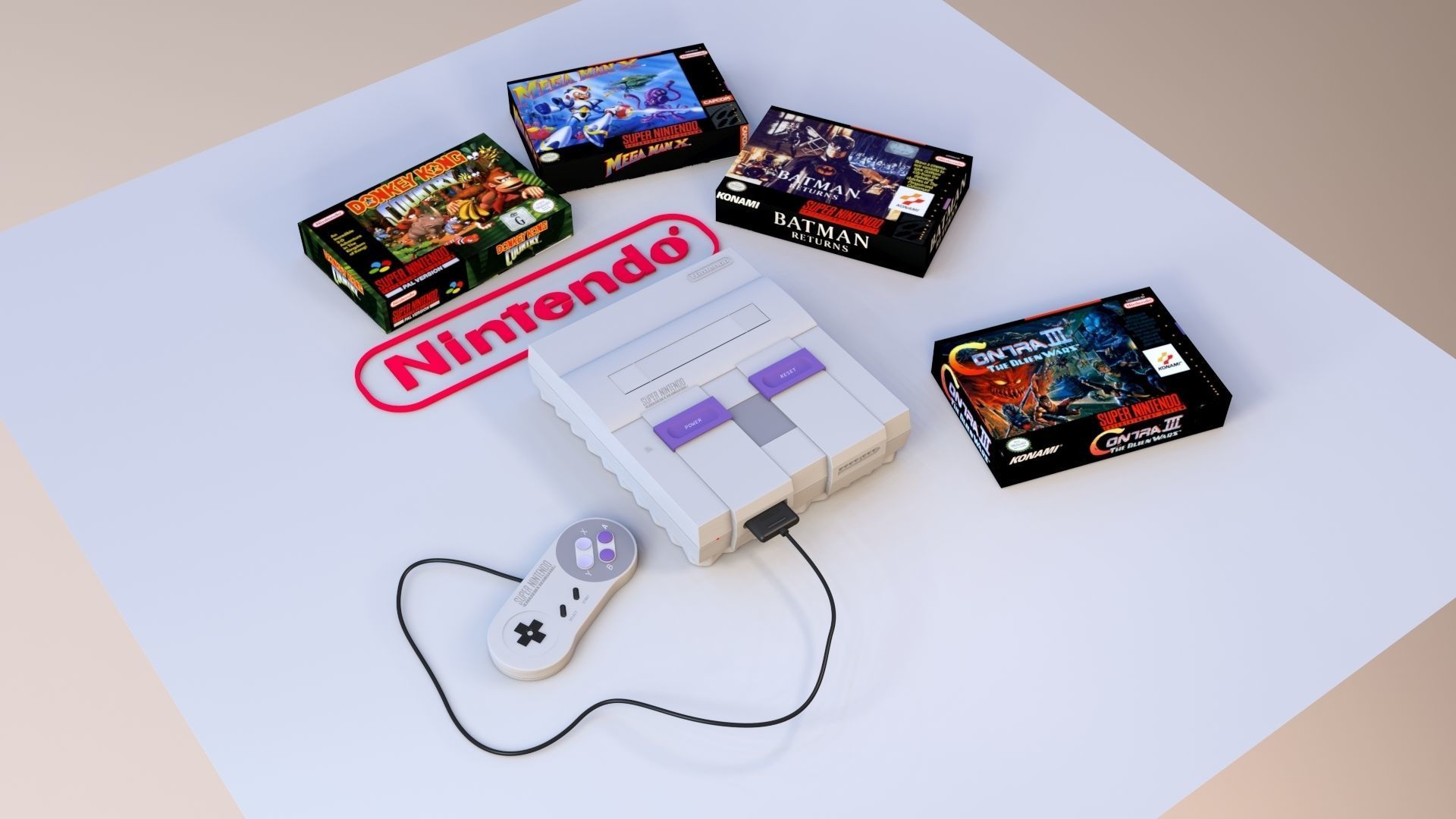 Super Nintendo 3D model | CGTrader