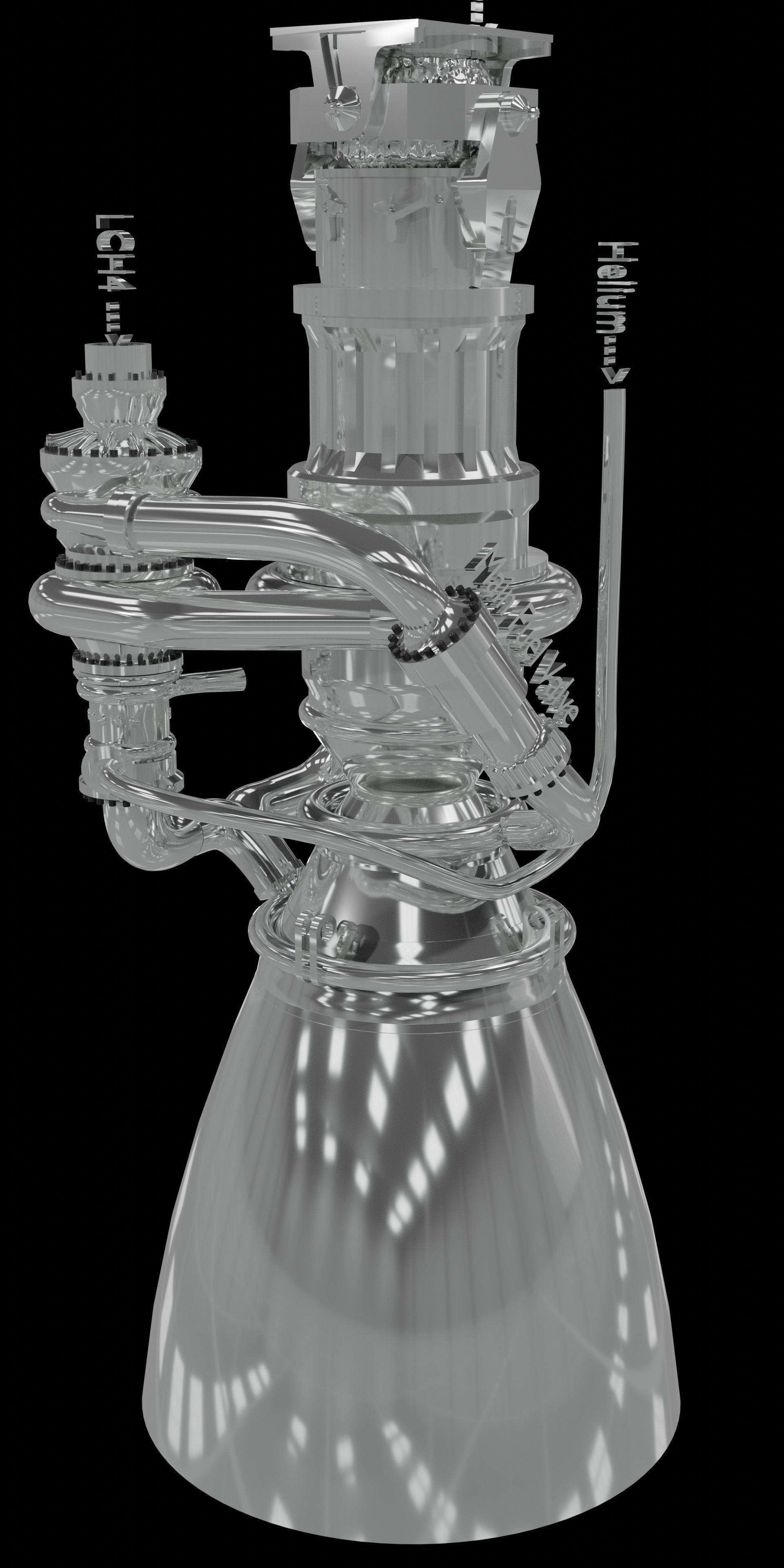 SpaceX Raptor Rocket Engine 3D model | CGTrader