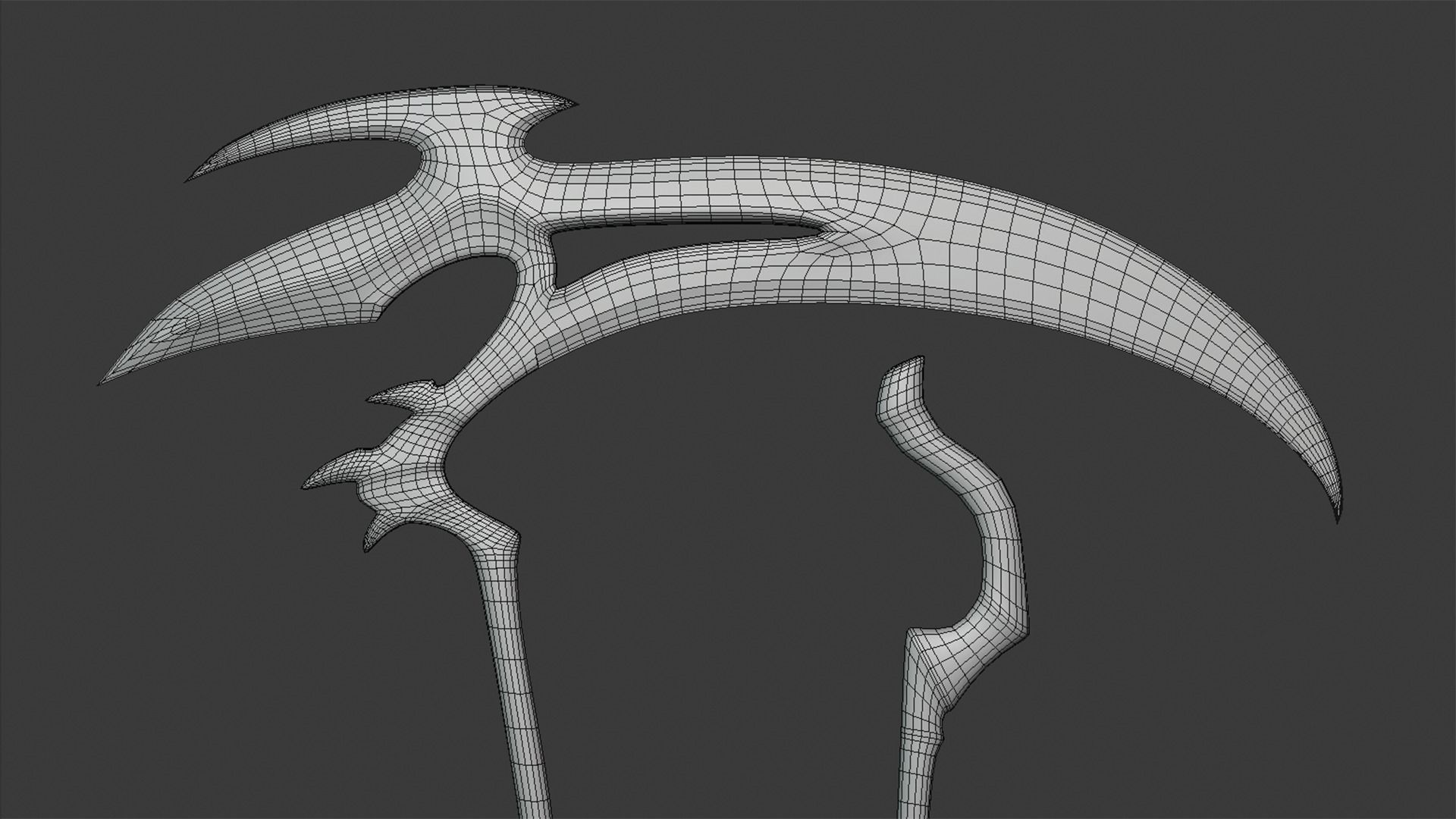 3D model Fantasy Scythe VR / AR / low-poly | CGTrader